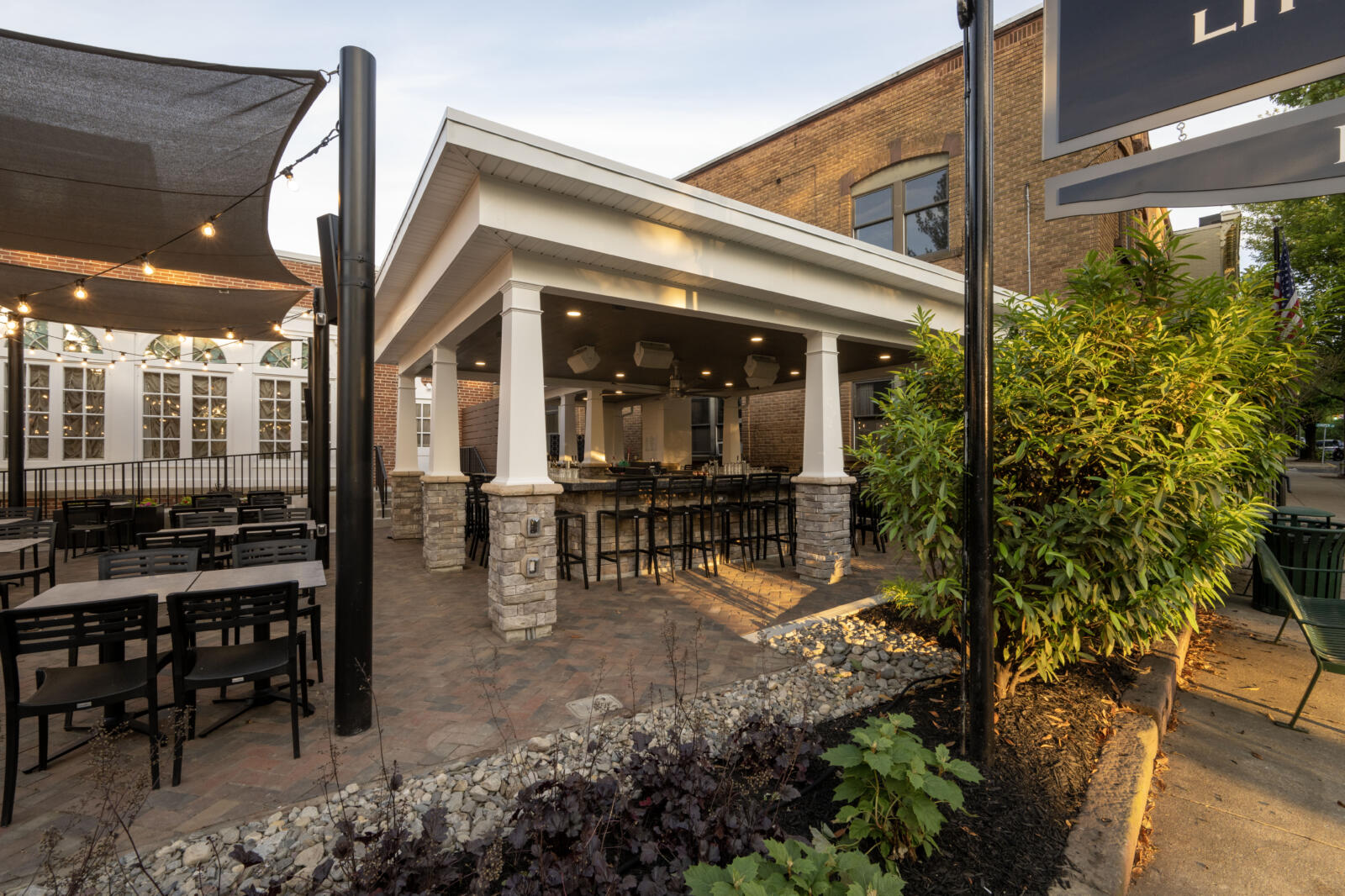 Lititz Springs Inn & Spa Patio - Beers + Hoffman Architecture