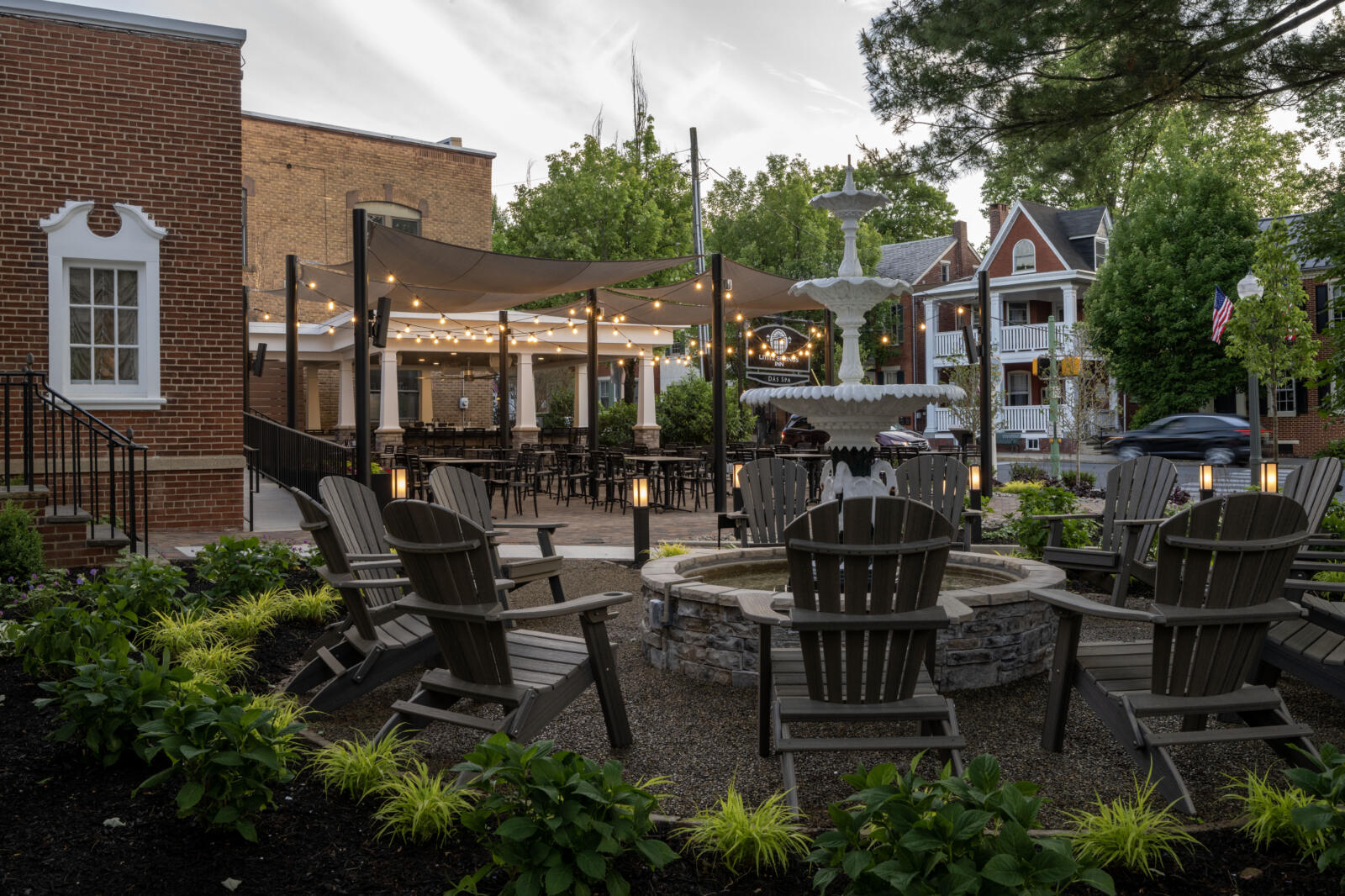 Lititz Springs Inn & Spa Patio - Beers + Hoffman Architecture