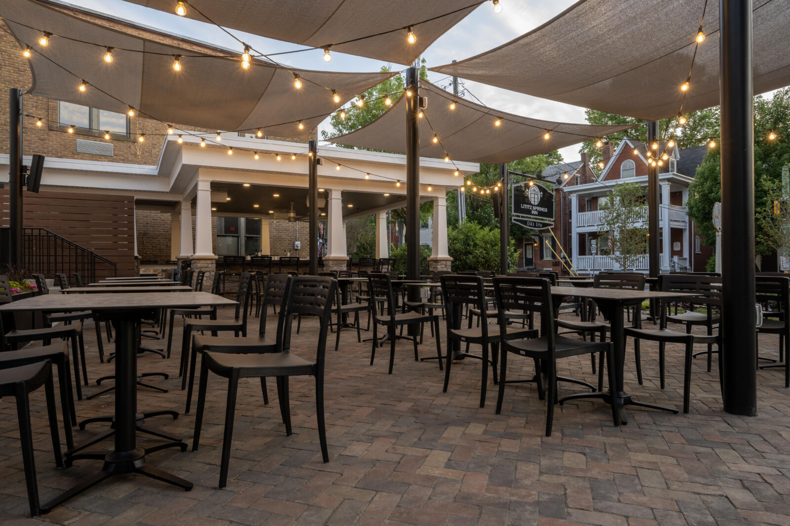 Lititz Springs Inn & Spa Patio - Beers + Hoffman Architecture